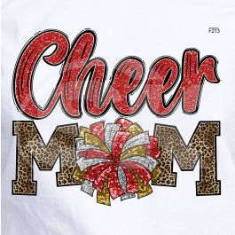DTF-213 Cheer Mom Brown 10x9 Inches