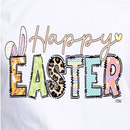 DTF-282 Happy Easter Letters 10 x 7 Inches