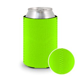 Can Cooler Neoprene Neon Green