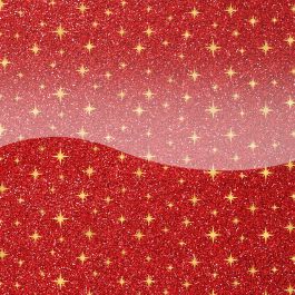 Eco Glitter Motif Star Gold Red Gloss Vinyl