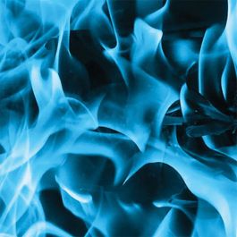 Blue Fire Sign Vinyl