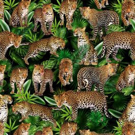 Leopard Collage Dark Vinyl