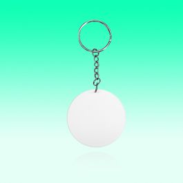 Round Plastic Keychain Sublimation