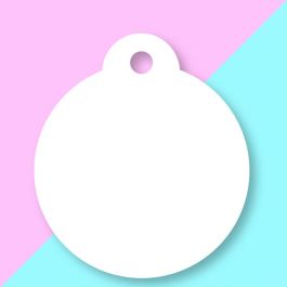 Sublimation Pet Tag Round