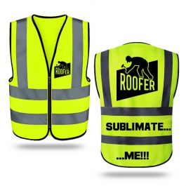 Sublimation Safety Reflective Vest-Green Color